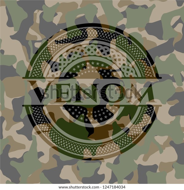 Venom Camouflaged Emblem Stock Vector (Royalty Free) 1247184034 ...