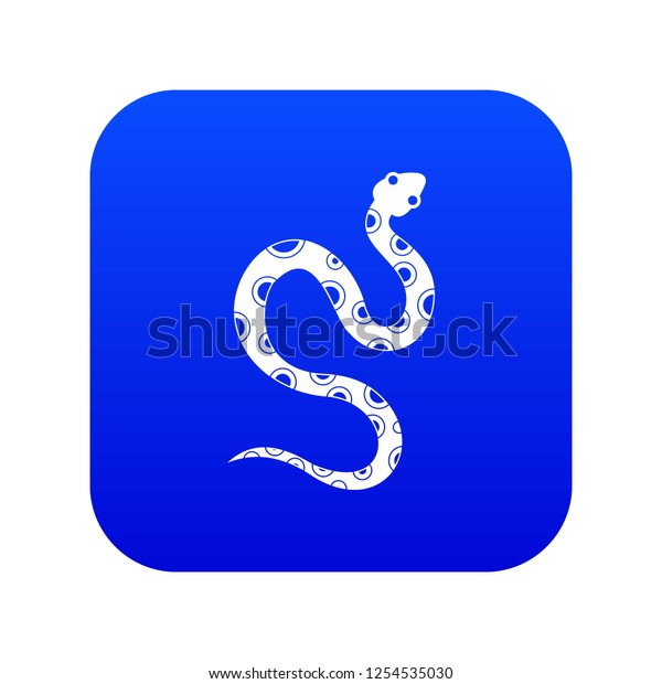 Venomous Snake Icon Digital Blue Any Stock Vector (Royalty Free ...