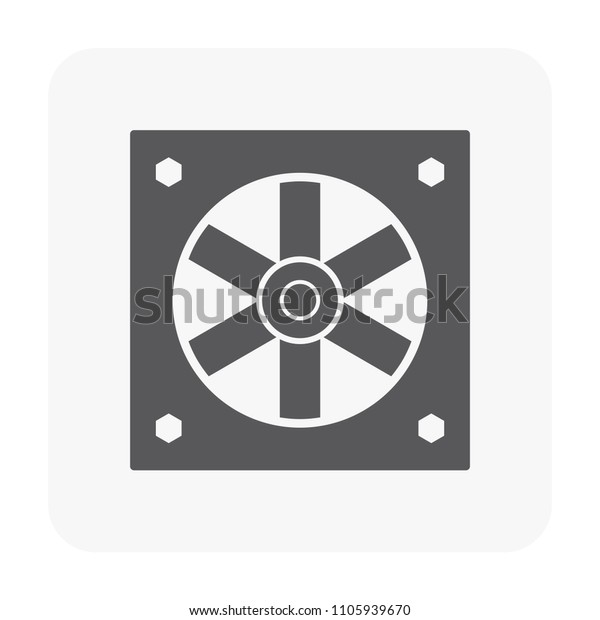 Ventilation Fan Icon Including Blade Propeller Stock Vector (Royalty ...