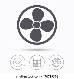 Ventilation Icon Air Ventilator Fan Symbol Stock Vector (Royalty Free ...
