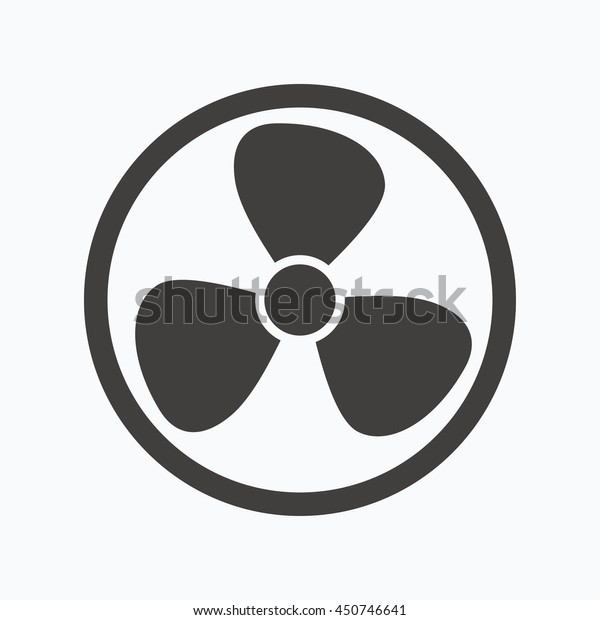 Ventilation Icon Air Ventilator Fan Symbol Stock Vector (Royalty Free ...