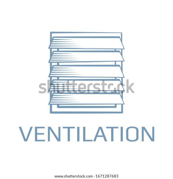 Ventilation Logo Vintage Style Sample Text Stock Vector (Royalty Free ...