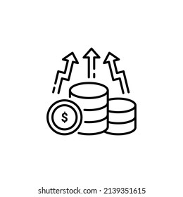 Venture Investment Icon Vector Logotype Stock Vector (Royalty Free ...