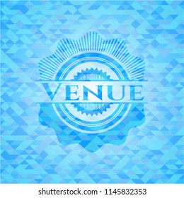 Venue Light Blue Emblem Mosaic Background Stock Vector (Royalty Free ...