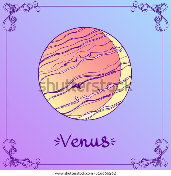 Venus Stylized Illustration Venus Hand Drawing Stock Vector (Royalty ...