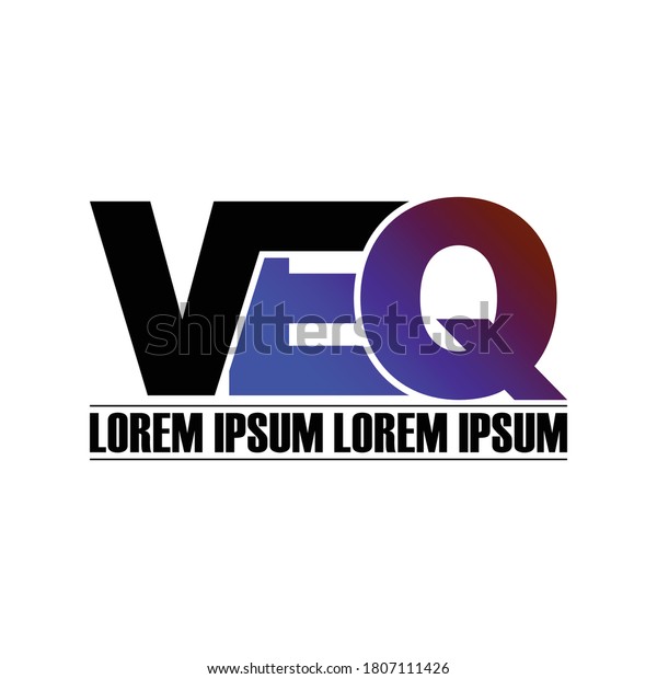 Veq Letter Monogram Logo Design Vector Stock Vector (Royalty Free ...