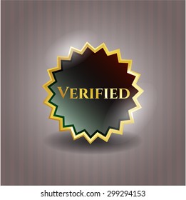 Verified Gold Badge Stock Vector (Royalty Free) 604538534 | Shutterstock