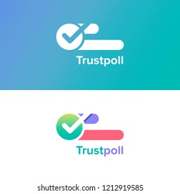 Verified Poll Logo Check Mark Which Stock Vector (Royalty Free ...