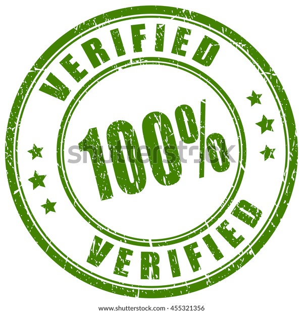 Verified Rubber Stamp Vector Illustration Isolated Stock Vector ...
