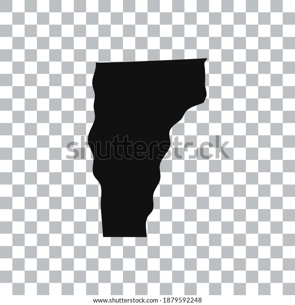 Vermont Map Isolated On Transparent Background Stock Vector (Royalty ...