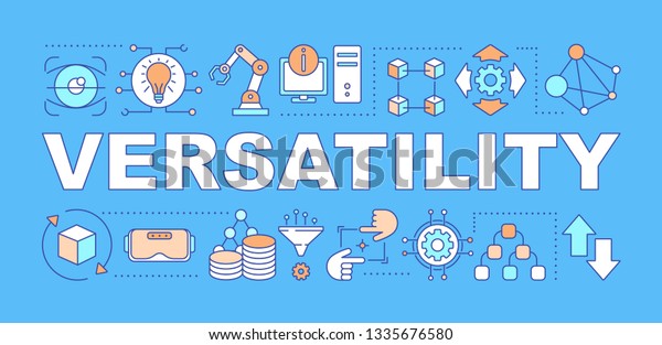Versatility Word Concepts Banner Big Data Stock Vector (Royalty Free ...