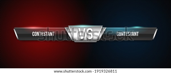 Versus Background Sport Battle Template Vector Stock Vector (Royalty ...