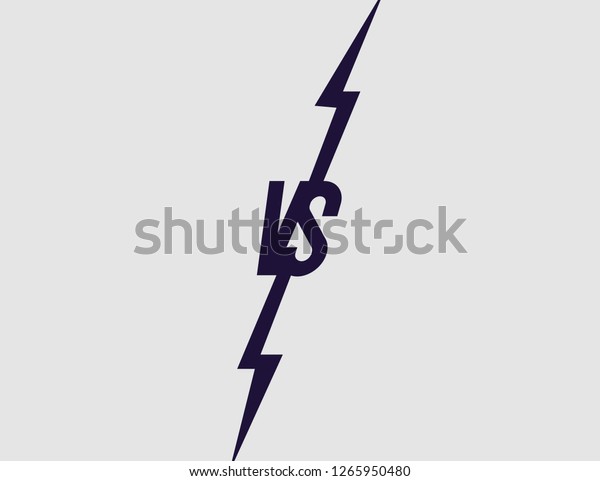 Versus Banner Vs Sign Battle Sport Stock Vector (Royalty Free ...