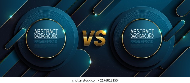 Versus Battle Background Business Competitor Template Stock Vector ...