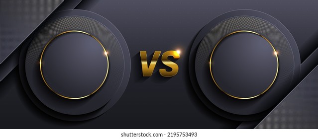 Versus Battle Background Luxury Circle Shape Stock Vector (Royalty Free ...