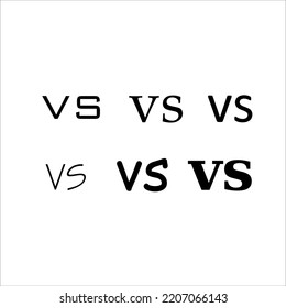 Versus Icon Vector Illustration Symbol Stock Vector (Royalty Free ...