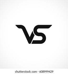 Versus Letters Logo Letters V S Stock Vector (Royalty Free) 608999429 ...