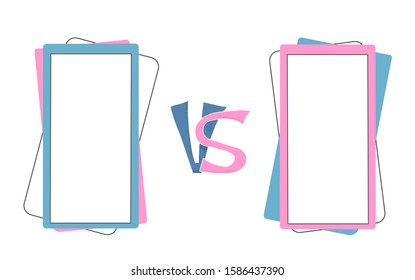 Versus Sign Copy Space Vs Screen Stock Vector (Royalty Free) 1586437390 ...