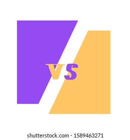 Versus Sign Copy Space Vs Screen Stock Vector (Royalty Free) 1589463271 ...