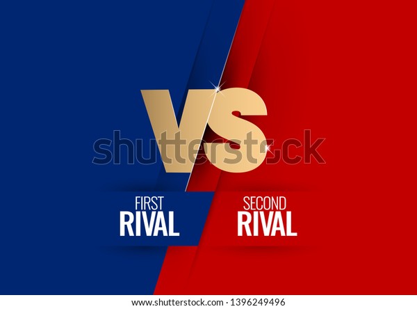 Versus Sign Gold 3d Symbol Poster Stock Vector (Royalty Free ...