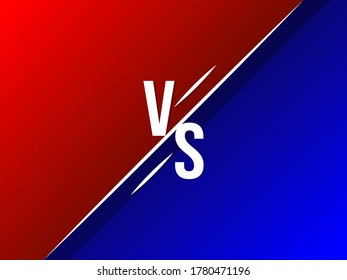 Versus Vs Fight Battle Screen Background Stock Vector (Royalty Free ...