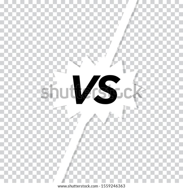 Versus Vs Letters Fight Design Template Stock Vector (Royalty Free ...