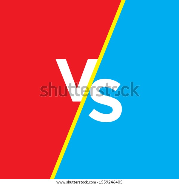 Versus Vs Letters Fight Design Template Stock Vector (Royalty Free ...