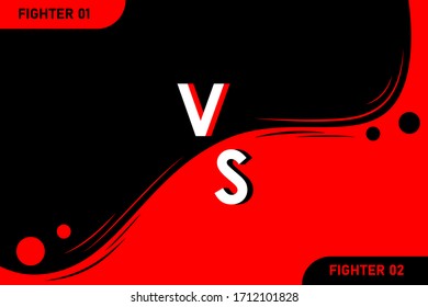 Versus Vs Letters Fight Vector Illustration Stock Vector (Royalty Free ...