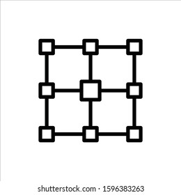 Vertex Icon Vertex Connection Flat Sign Stock Vector (Royalty Free ...