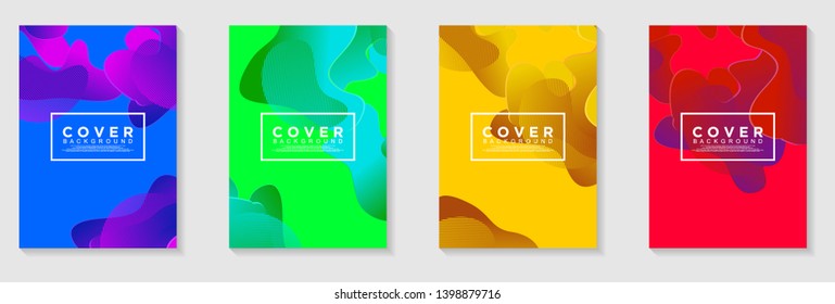 Vertical A4 Banners Cover Design Abstract Stock Vector (Royalty Free ...