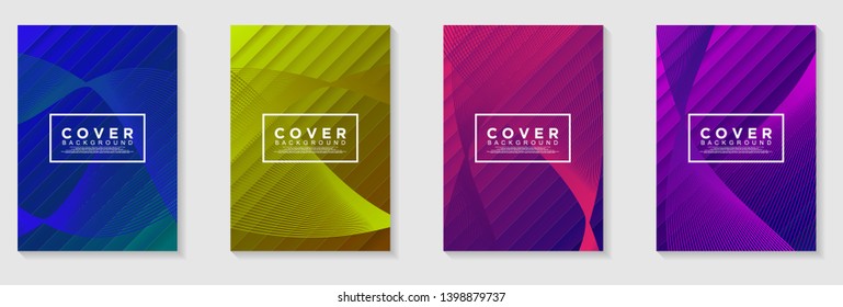Vertical A4 Banners Cover Design Abstract Stock Vector (Royalty Free ...