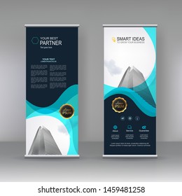 Vertical Banner Stand Template Design Can Stock Vector (Royalty Free ...