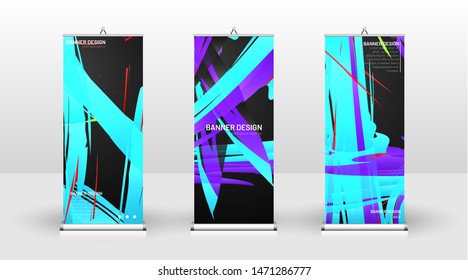 Vertical Banner Template Design Can Be Stock Vector (Royalty Free ...