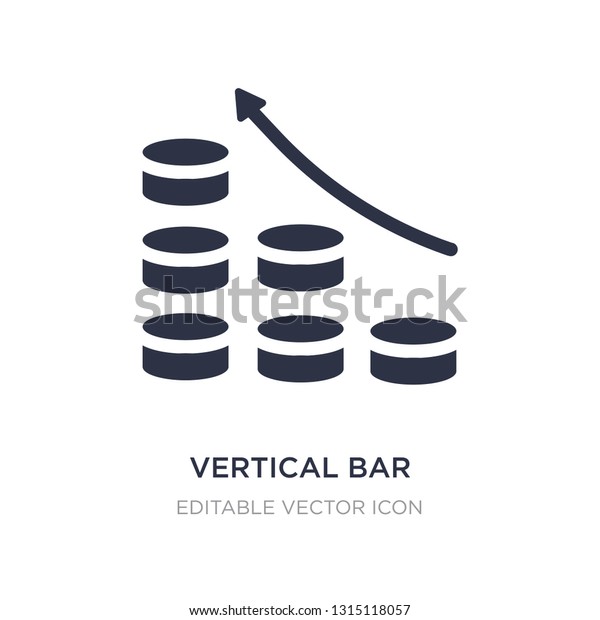 Vertical Bar Icon On White Background Stock Vector (Royalty Free ...