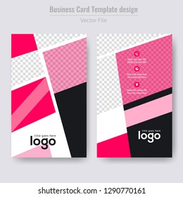Vertical Business Card Abstract Background Vector Stock Vector (Royalty ...