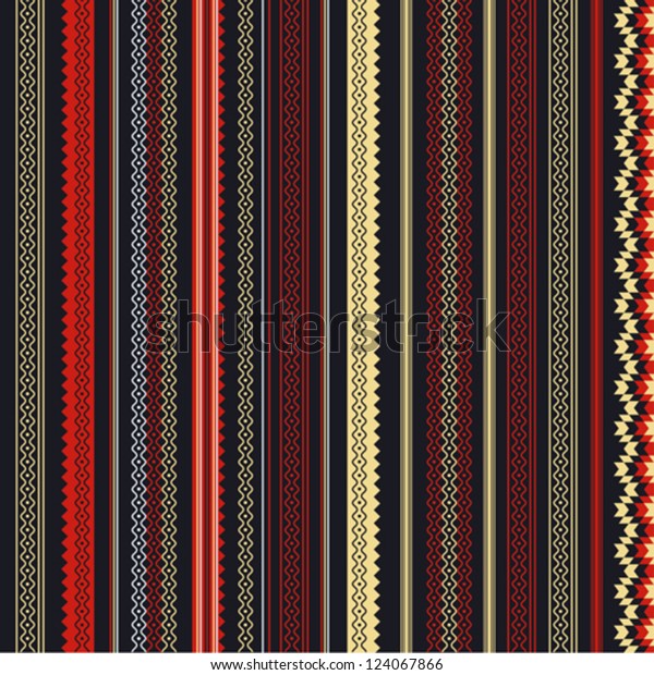 Vertical Ethnic Patterns Stock Vector (Royalty Free) 124067866 ...