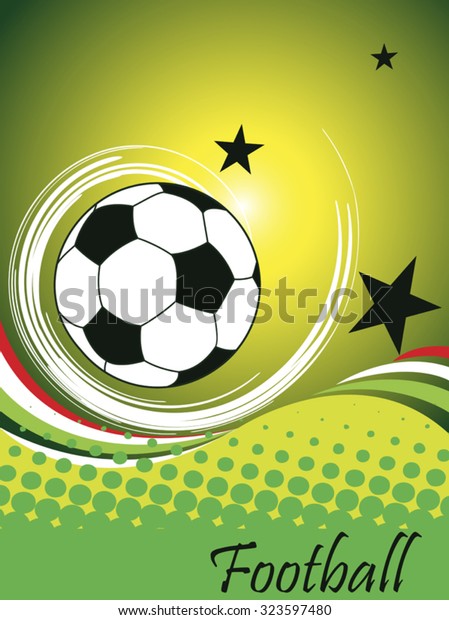 Vertical Football Poster Stock Vector (Royalty Free) 323597480