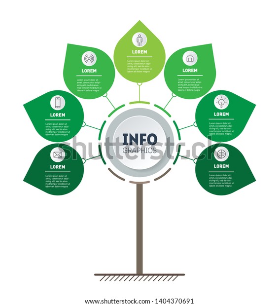 Vertical Green Timeline Infographics Tree Development Stock Vector ...