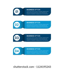 Three Steps Workflow Graphic Elements Design Stock Vector (Royalty Free ...