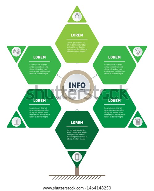 Vertical Infographics Research Science Green Technology Stock Vector ...