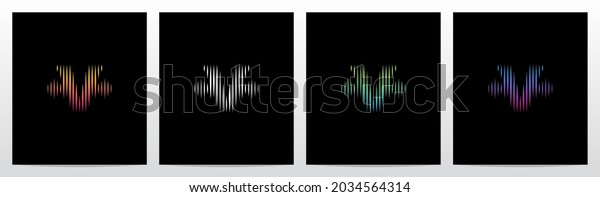 Vertical Lines Graphic Equalizer Letter Logo Stock Vector (Royalty Free ...