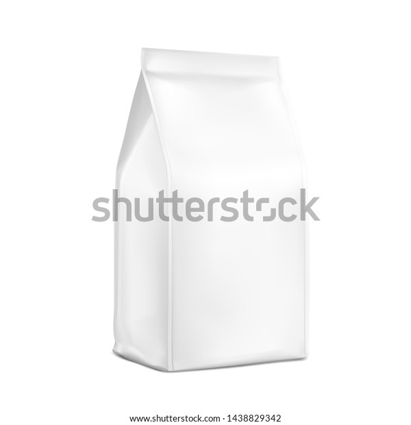 Vertical Package Mockup Sealed Edges High Stock Vector (Royalty Free ...