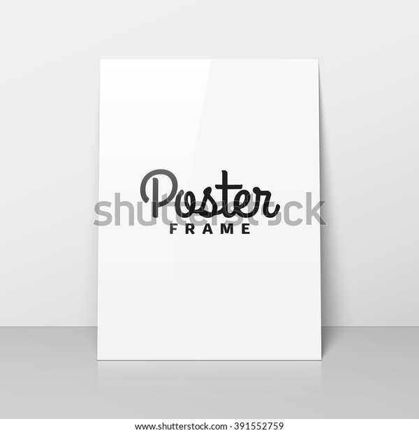 Vertical Poster Presentation Template Standing On Stock Vector (Royalty ...