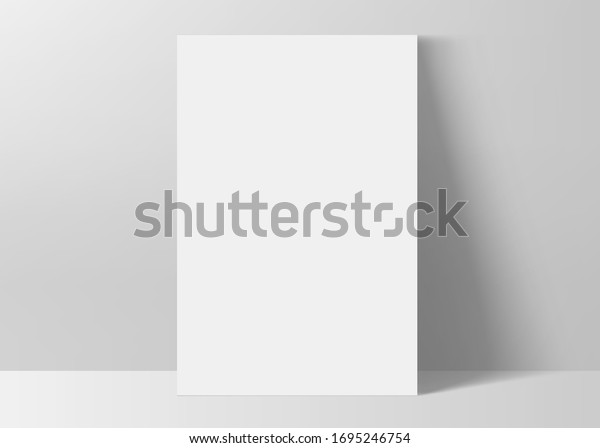 Vertical Rectangle A4 Paper Format Mock Stock Vector (Royalty Free ...