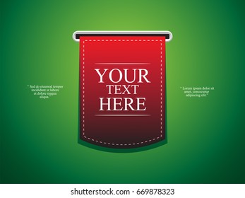 Vertical Ribbon Bookmark Label Tags Elements Stock Vector (Royalty Free ...