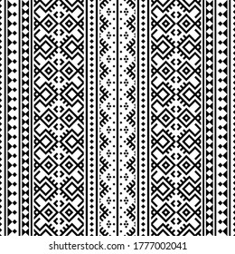 Vertical Seamless Ethnic Pattern Traditional Tribal Stock Vector ...