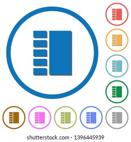 Vertical Tabbed Layout Flat Color Vector Stock Vector (Royalty Free ...