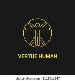 Vertue Human Modern Design Stock Vector (Royalty Free) 1111516247