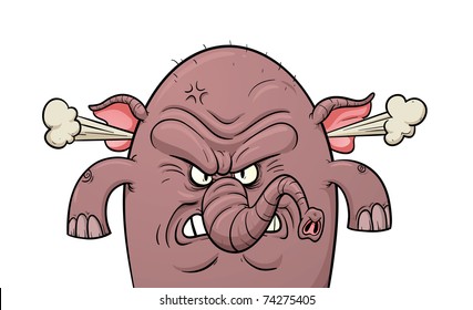 1,390 Angry elephant cartoon Images, Stock Photos & Vectors | Shutterstock
