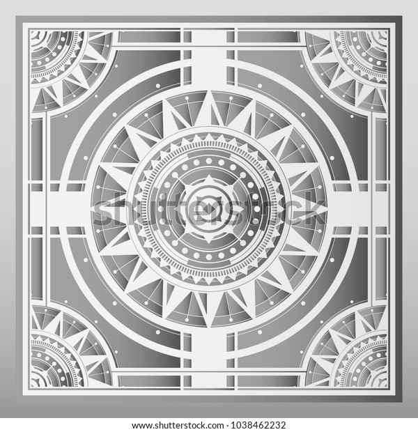Very Detailed Radial Design Vector Format Stock Vector (Royalty Free ...